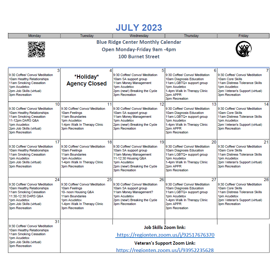 Blue Ridge Center - Region Ten